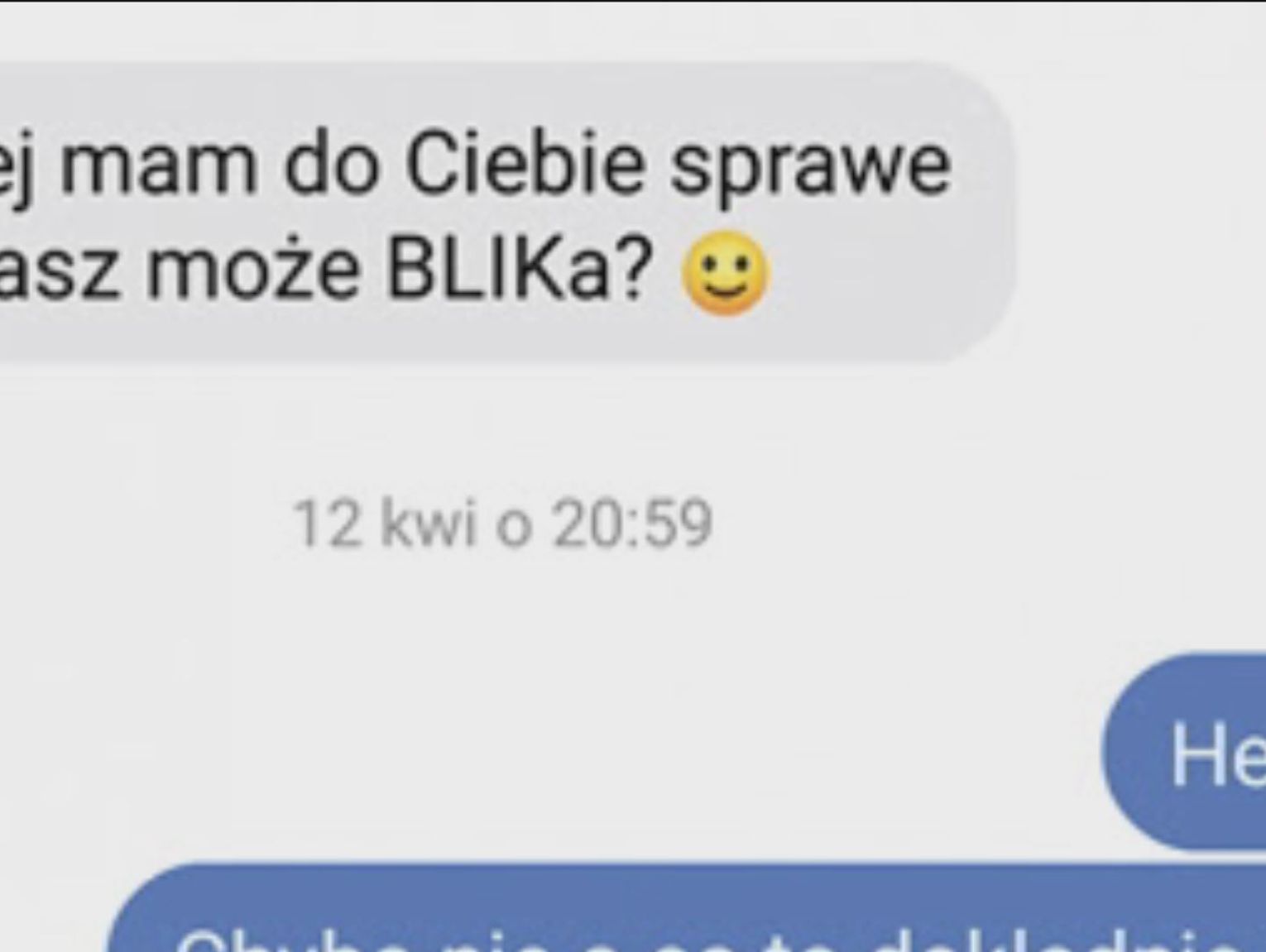 Oszustwo "na BLIKA"